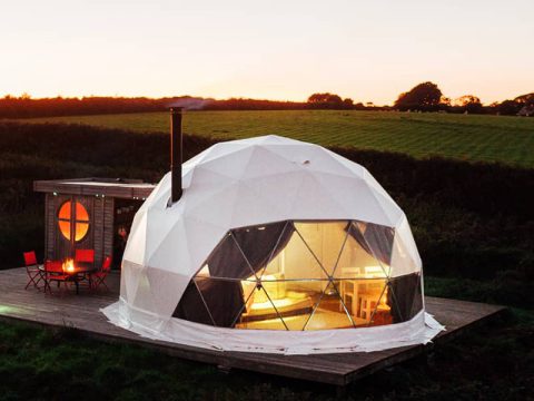 Luxury Glamping Dome Tent with Glass Window - Jumei Tent