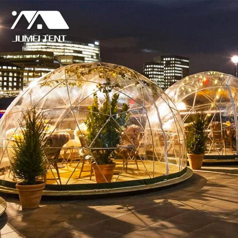 Clear Restaurant dome tent for dining out - Jumei Tent