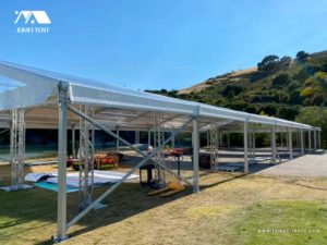 Large Clear Arcum Tent and White A-Shape Tent for Outdoor Events ...