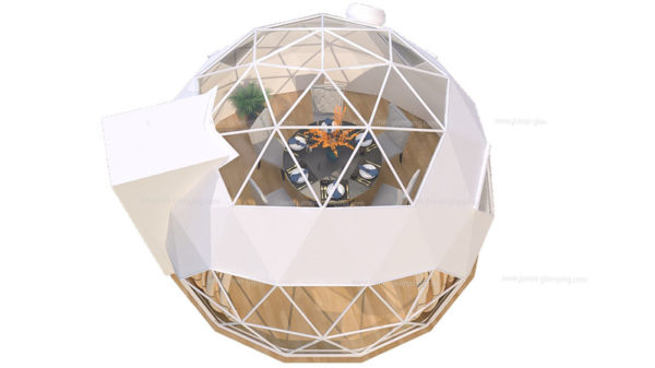 Glamping Dome Size, Solution, Interior Design and Floor Plan